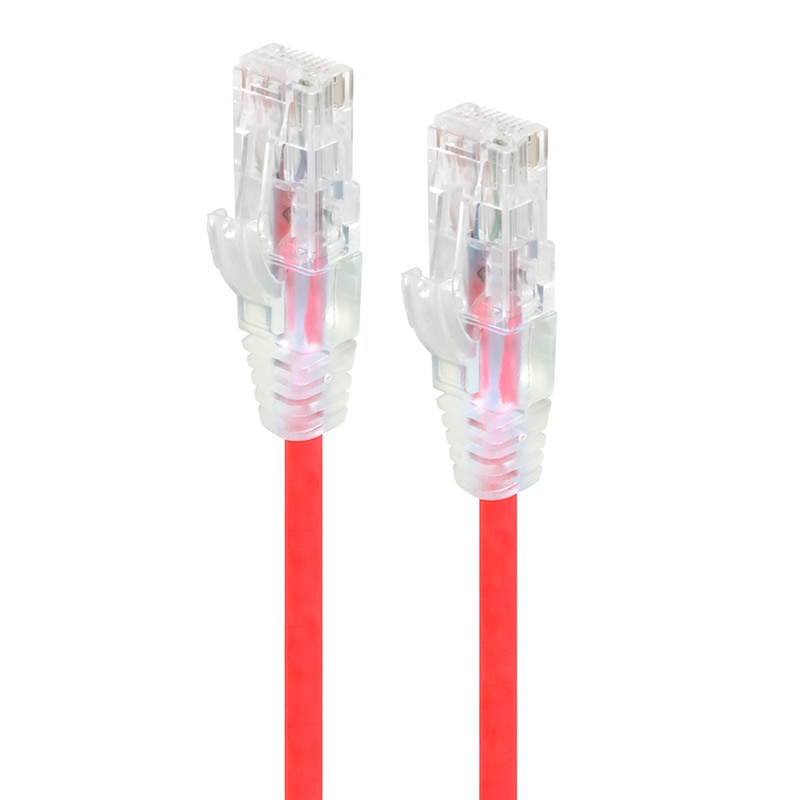ALOGIC 1m Red Ultra Slim Cat6 Network Cable, UTP, 28AWG - Series Alpha
