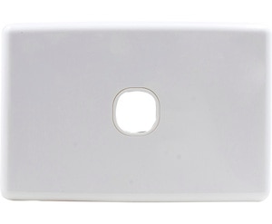 1 Gang Wall Plate - Clipsal Compatible (White)